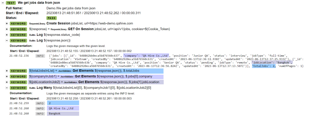 วิธีเข้าถึงข้อมูลจาก API Response ง่ายๆ ด้วย Json Path ใน Robot Framework - QA Hive