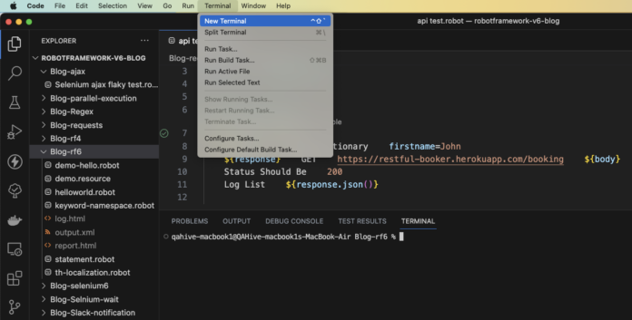 Run Robot Framework ผ่านทาง Command line - QA Hive